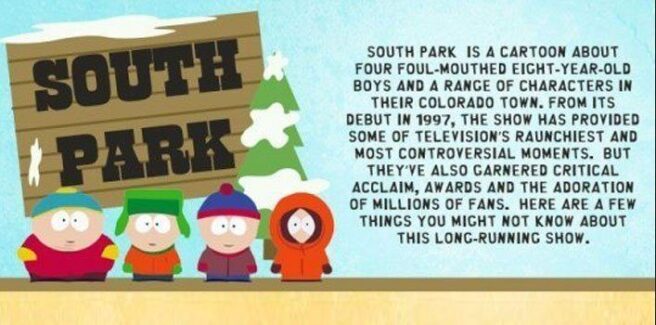 Facts About South Park InfoGraphic - The Fact Site